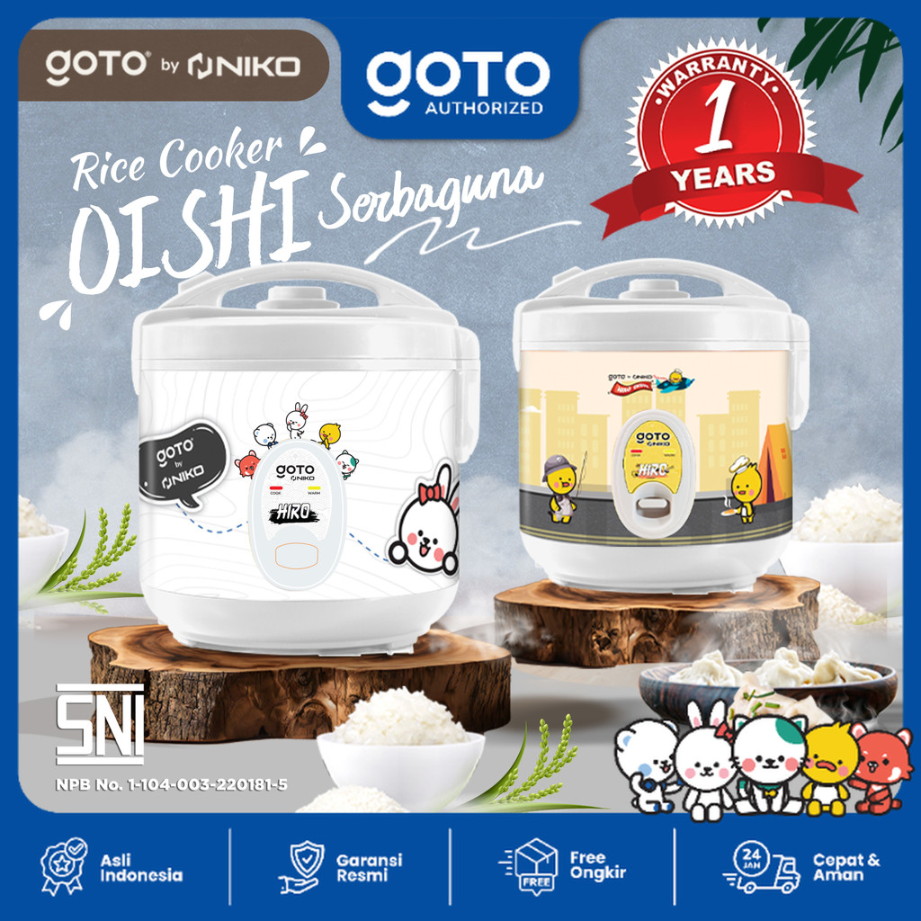 Jual Goto Hiro Rice Cooker Low Watt Magic Com Penanak Nasi Anti Lengket ...