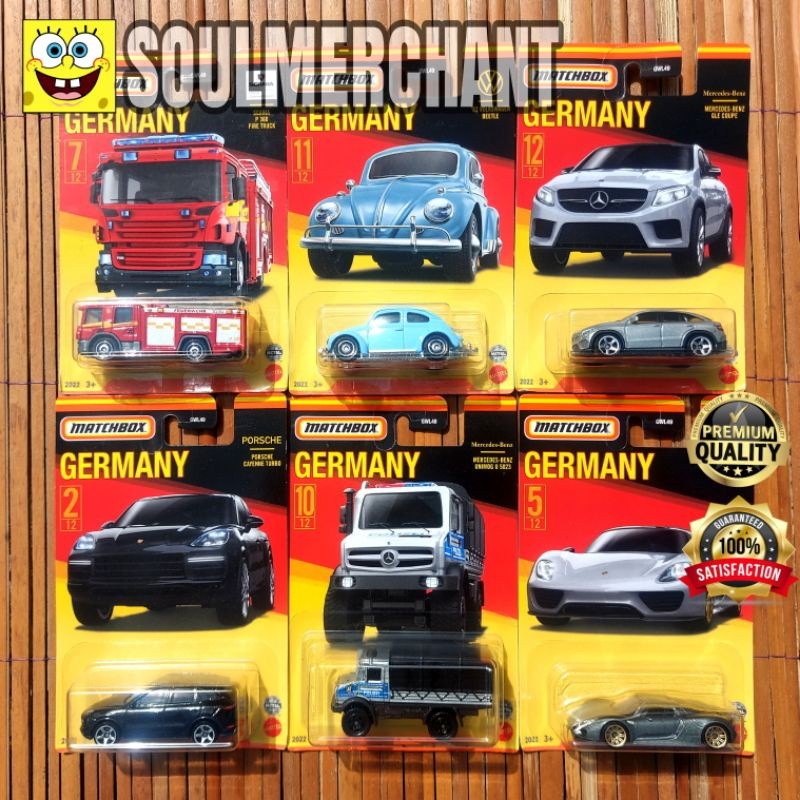 Jual MATCHBOX GERMANY SERIES D - VOLKSWAGEN BEETLE MERCEDES BENZ UNIMOG ...