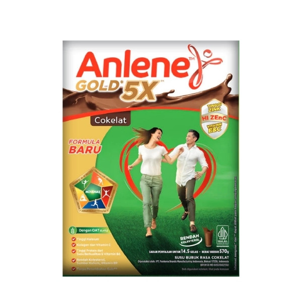 Jual ANLENE GOLD 5X COKELAT 570 GR | Shopee Indonesia