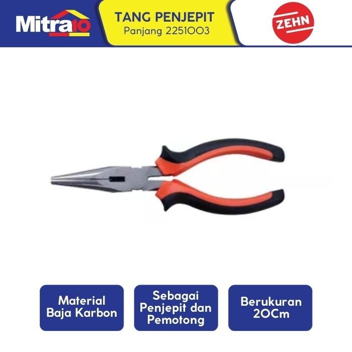 Jual Zehn Tang Penjepit Panjang 2251003 20 Cm Merah | Shopee Indonesia