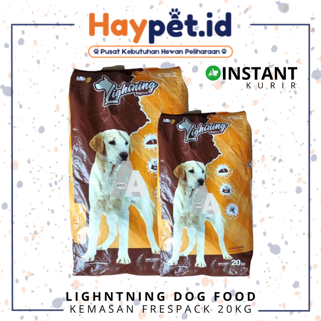 Jual Lightning Dog Beef All Stage 20kg Lightning Makanan Anjing 20kg ...