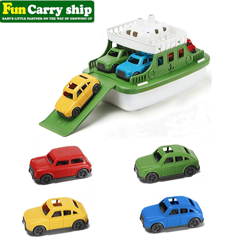 Jual Ferry Boat with 4 Mini Car Bath Swimming Toys Kids Bath Toy ...