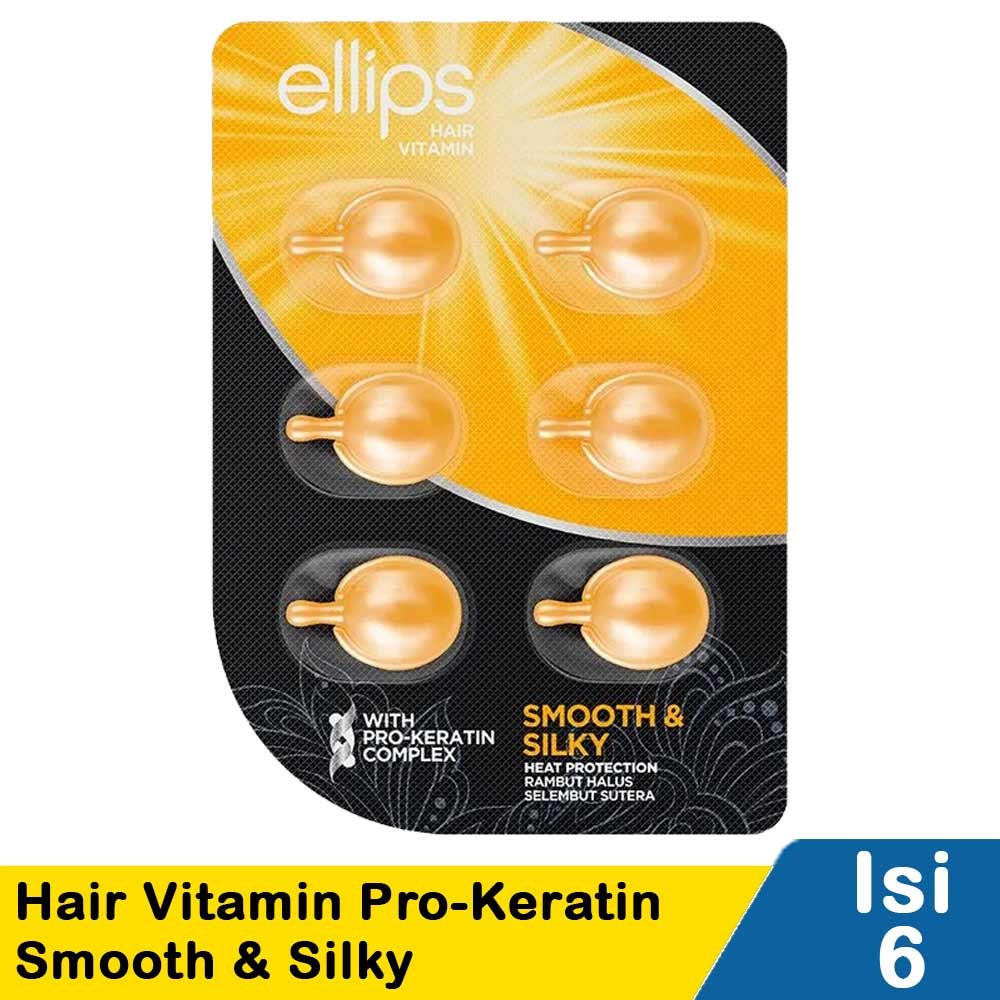 Jual ELLIPS HAIR VITAMIN PRO-KERATIN SMOOTH & SILKY 6x1mL | Shopee ...