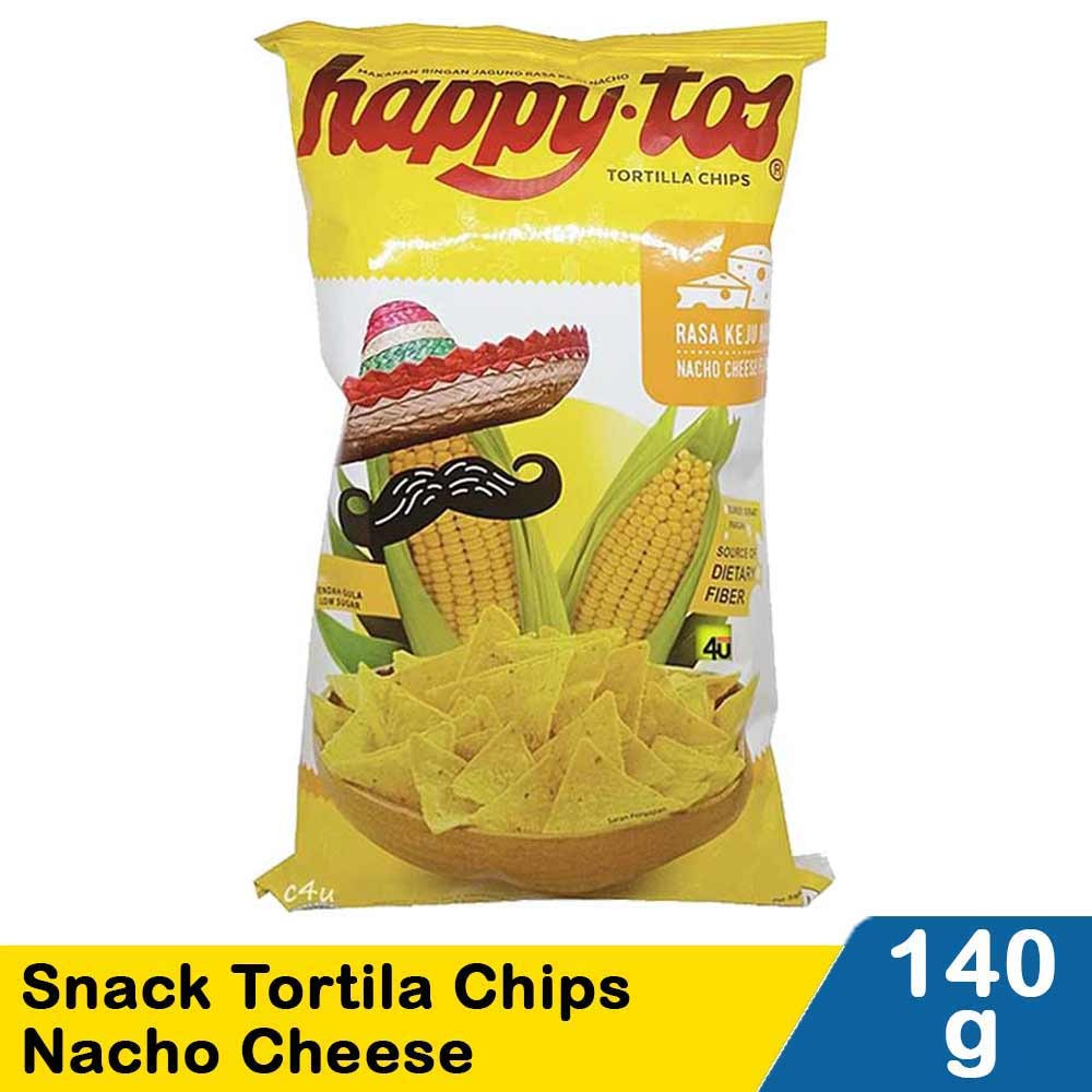 Jual HAPPYTOS SNACK TORTILLA CHIPS NACHO CHEESE 140g | Shopee Indonesia