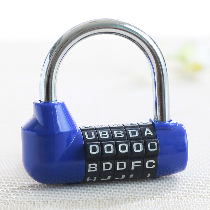 Jual 5 Letter Word Lock,5 git Combination Lock,Safety Padlock for Sool ...