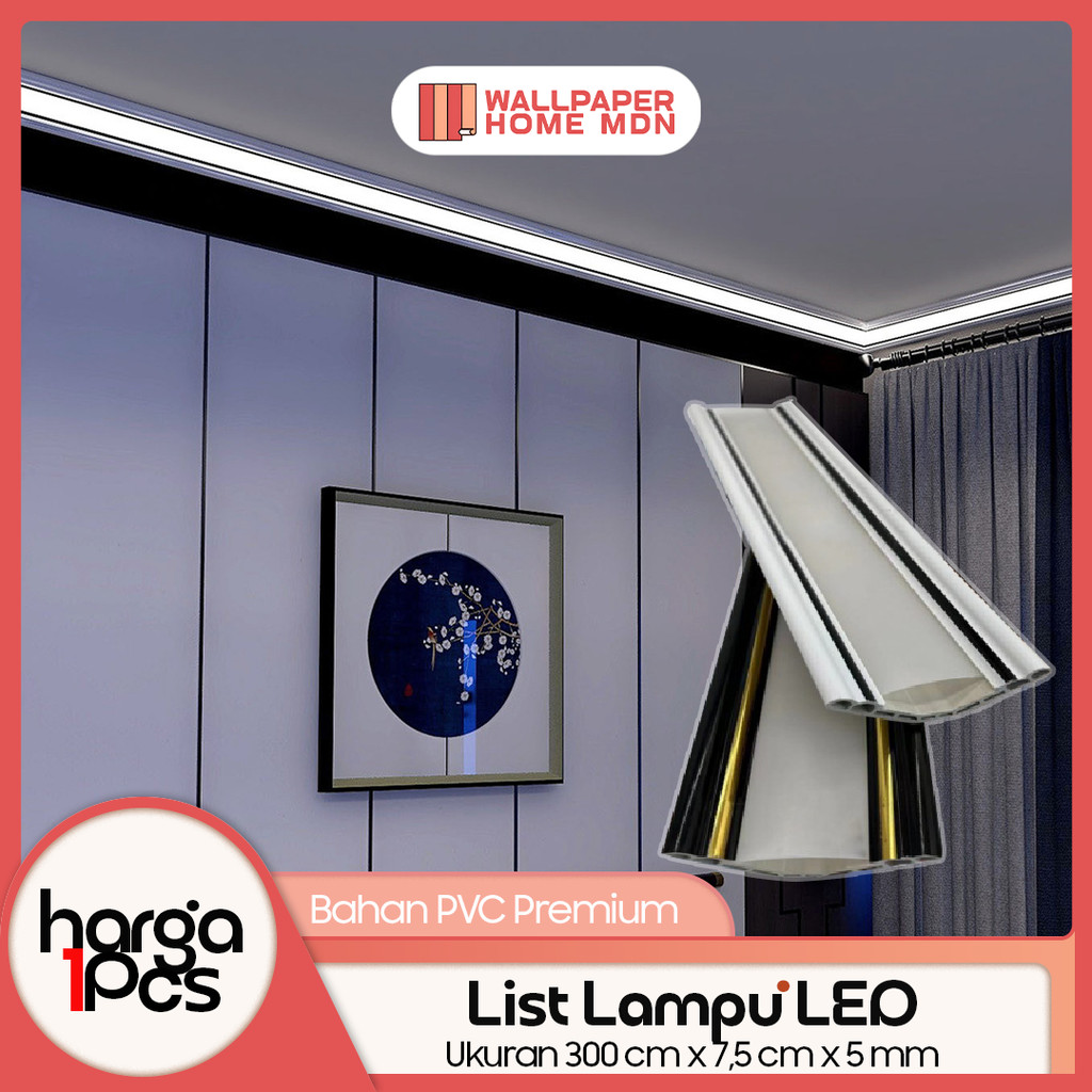 Jual WALLPAPER HOME - List Lampu Plafon PVC / List Lampu LED Termurah ...