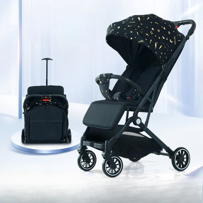 Jual High Landscape Stroller Can Sit and Lie Down Three Folds with Tie ...