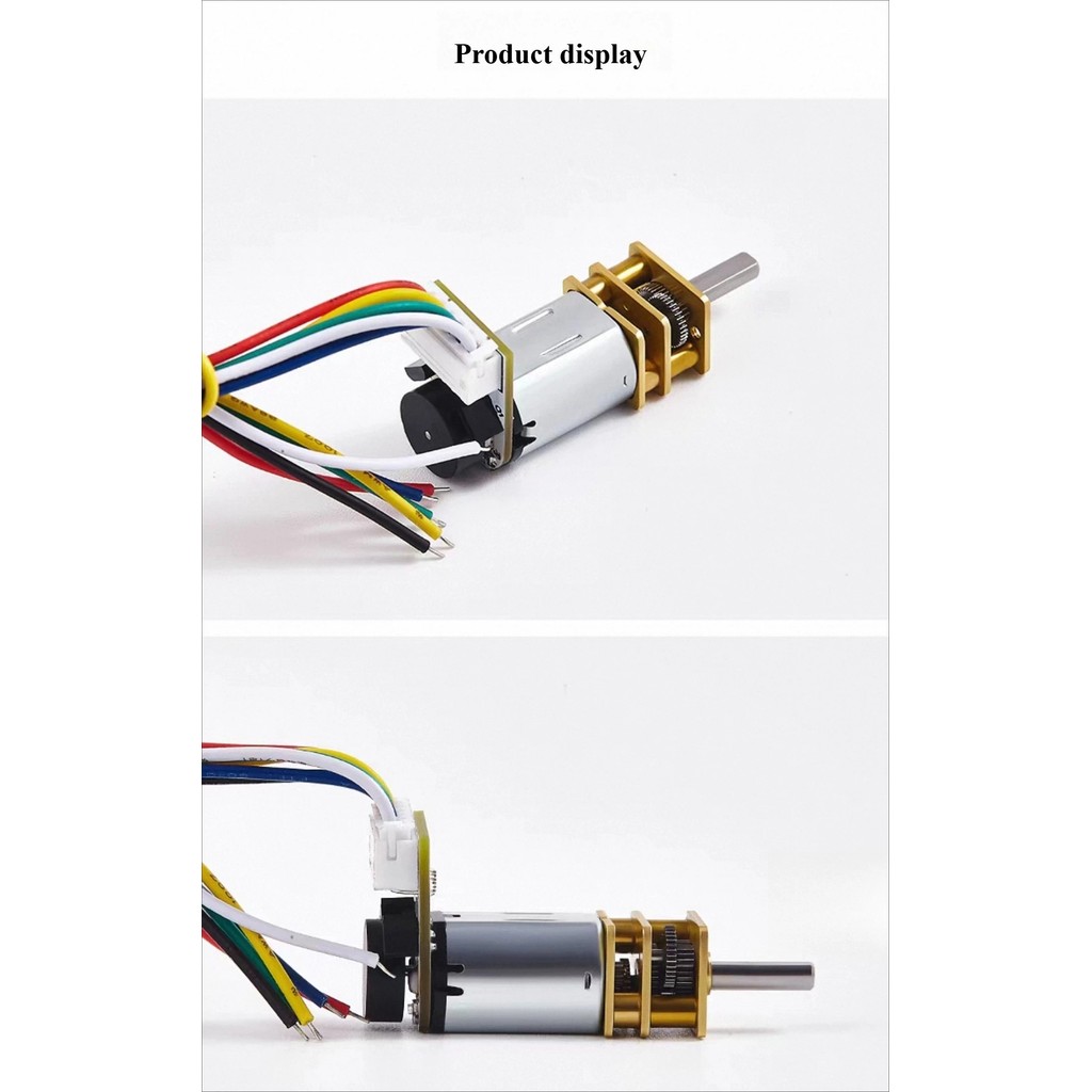 Jual GA12 N20 Encoder DC 12V (6V 5V 3V) Mini Micro Metal Gear DC Motor ...