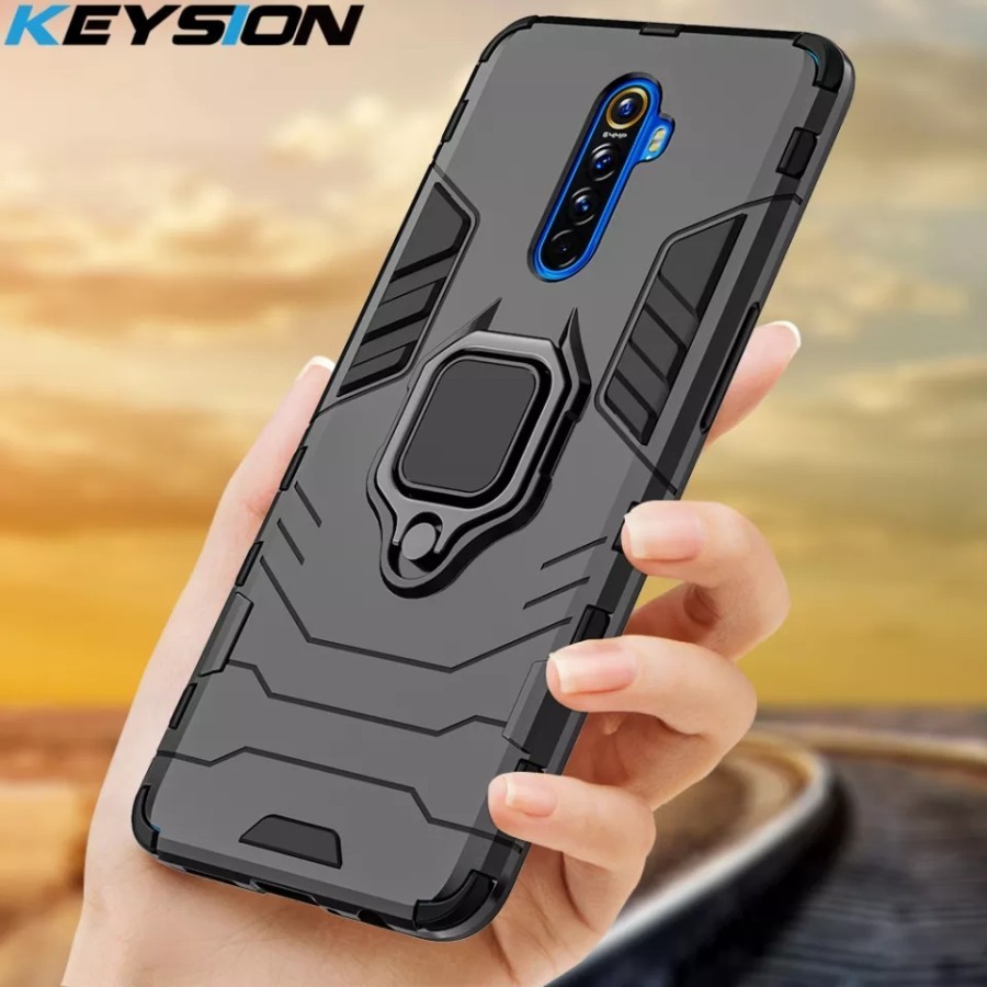 Jual REALME X2 PRO CASE RUGGED ARMOR ROBOT STANDING IRING CASE | Shopee ...