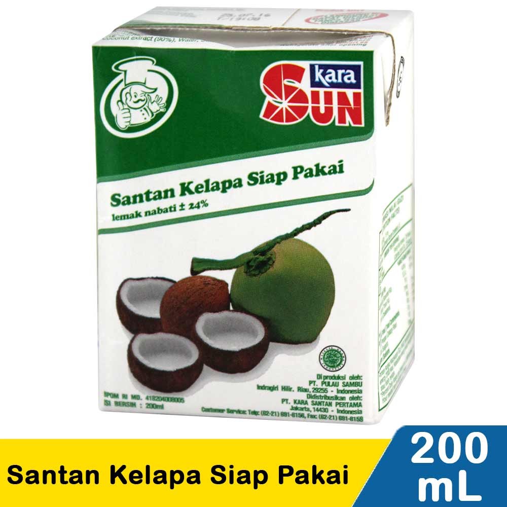 Jual SUN KARA SANTAN KELAPA SIAP PAKAI 200mL | Shopee Indonesia