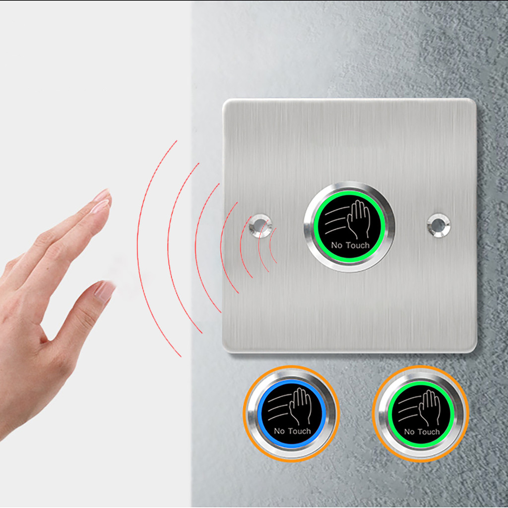 Jual IP68 Waterproof Door Lock Exit Button Infrared No Touch Opening ...