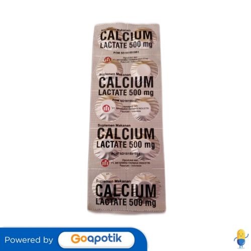 Jual Calcium Lactate Imfarmind 500 Mg Strip 10 Tablet | Shopee Indonesia