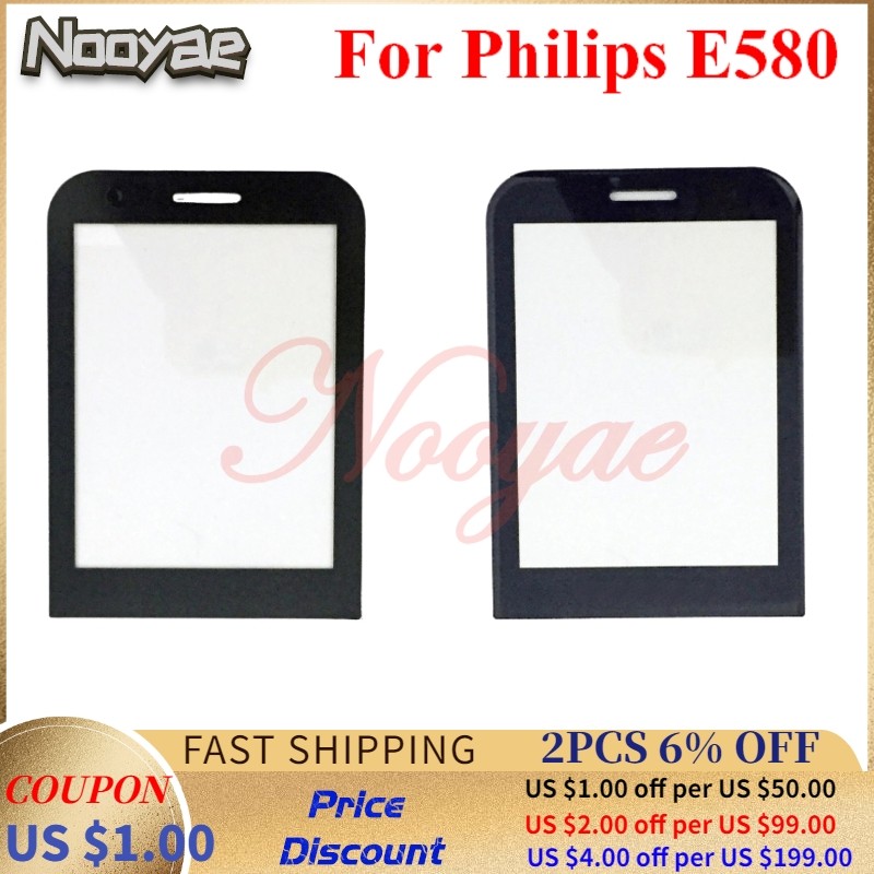 Jual Black Front Glass Panel For Philips Xenium E580 CTE580 Glass Lens ...