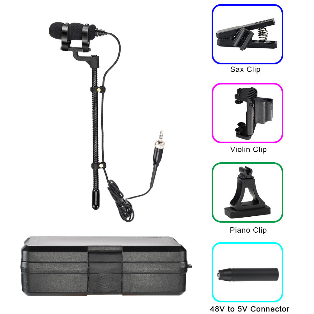 Jual LOMEHO 3 pin 4 PIN Mini Saxophone Microphone 3.5mm Portable Wired ...