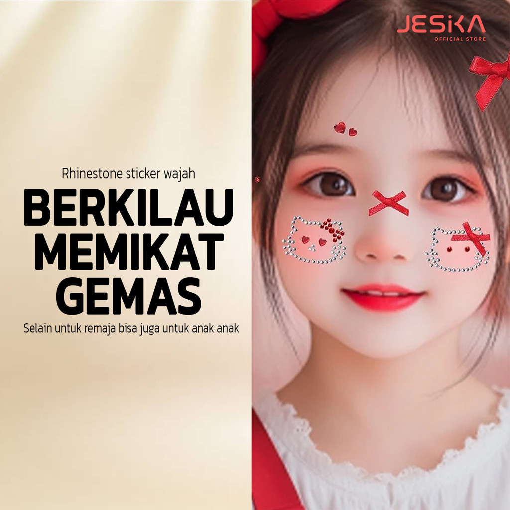 Jual Rhinestone tempel aksesoris untuk wajah mata make up warna kuning ...