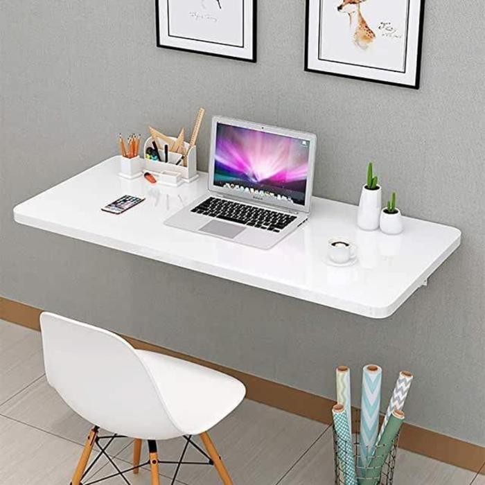 Jual Meja Lipat Portable Tempel Dinding Kerja Laptop Minimalis Hemat ...