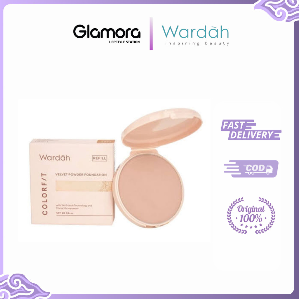 Jual WARDAH Colorfit - Velvet Powder Foundation Refill | Shopee Indonesia