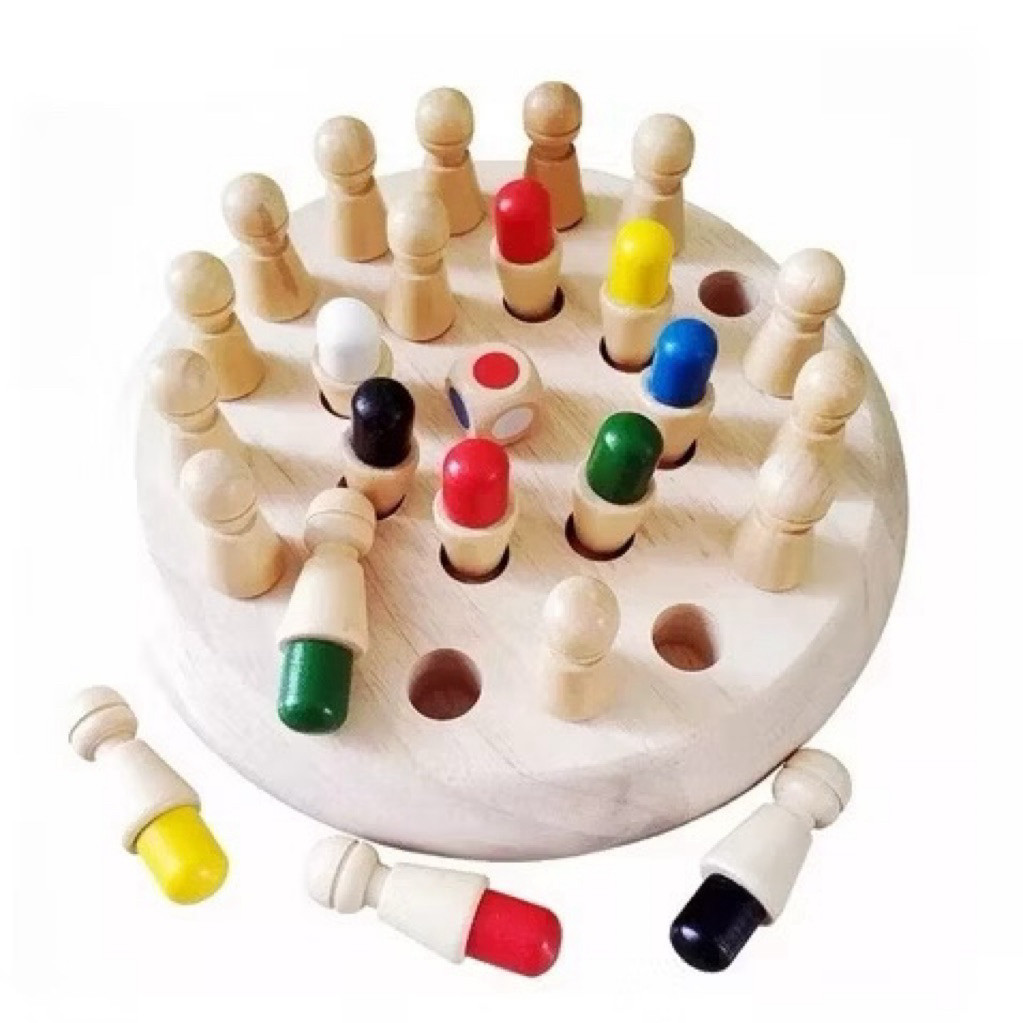 Jual [ DISKON ] - COD Mainan Edukasi Anak Memori Chess Board Game Kayu ...