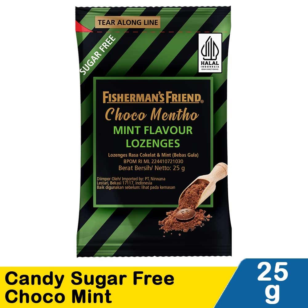 Jual FISHERMAN'S CANDY SUGAR FREE CHOCO MINT 25g | Shopee Indonesia