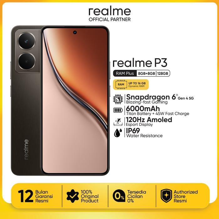 Jual realme P3 12GB+14GB*|256GB | Snapdragon 6 Gen 4 | 6000mAh Battery ...