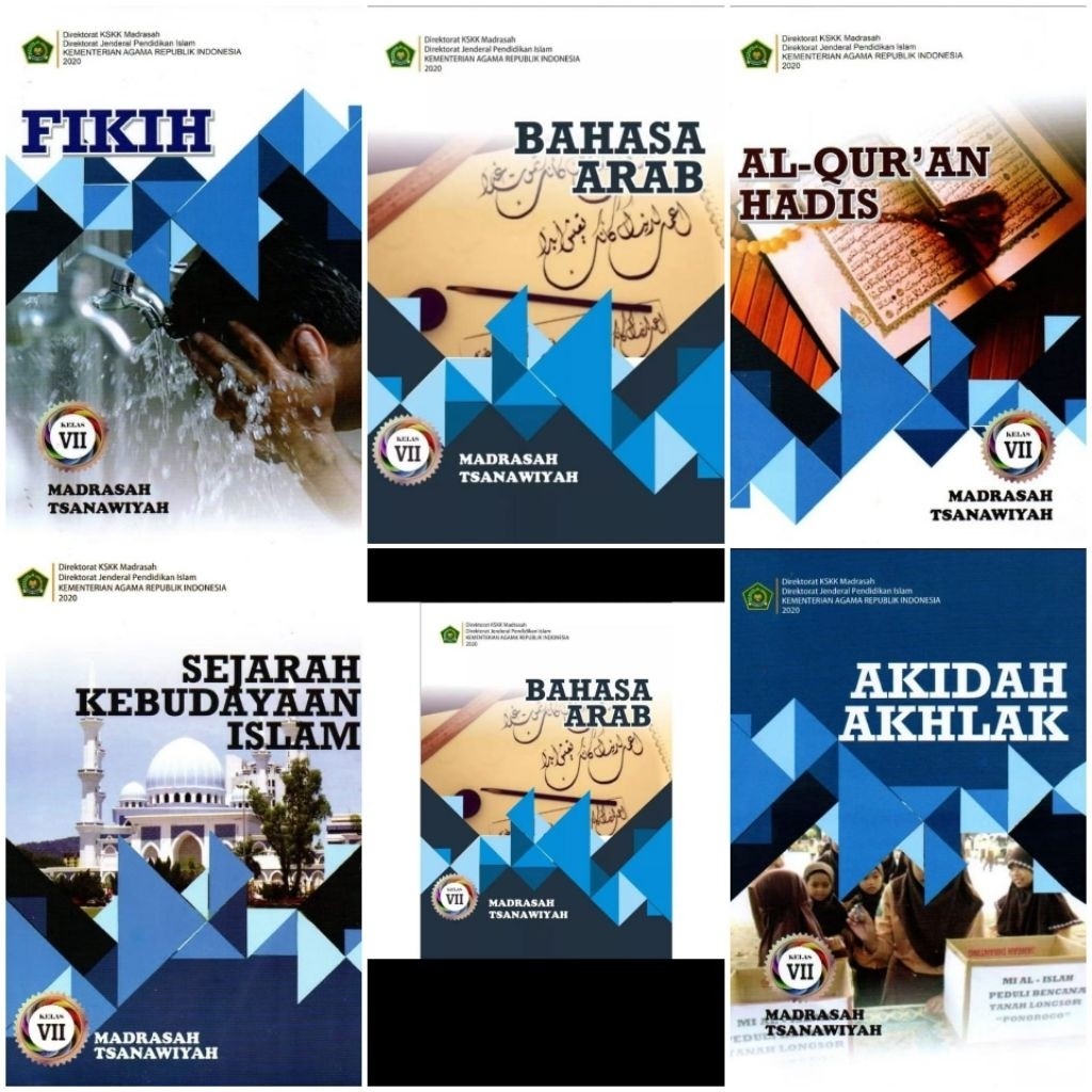 Jual Buku Siswa MTS Kelas 7 Kemenag/Akidah Akhlak/Bahasa Arab/Fikih ...