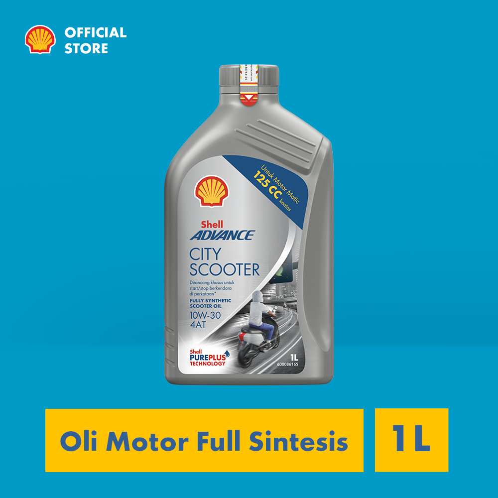 Jual AutoMaxx Jaya Shell Advance City Scooter 10W-30 (1L) Oli Motor ...