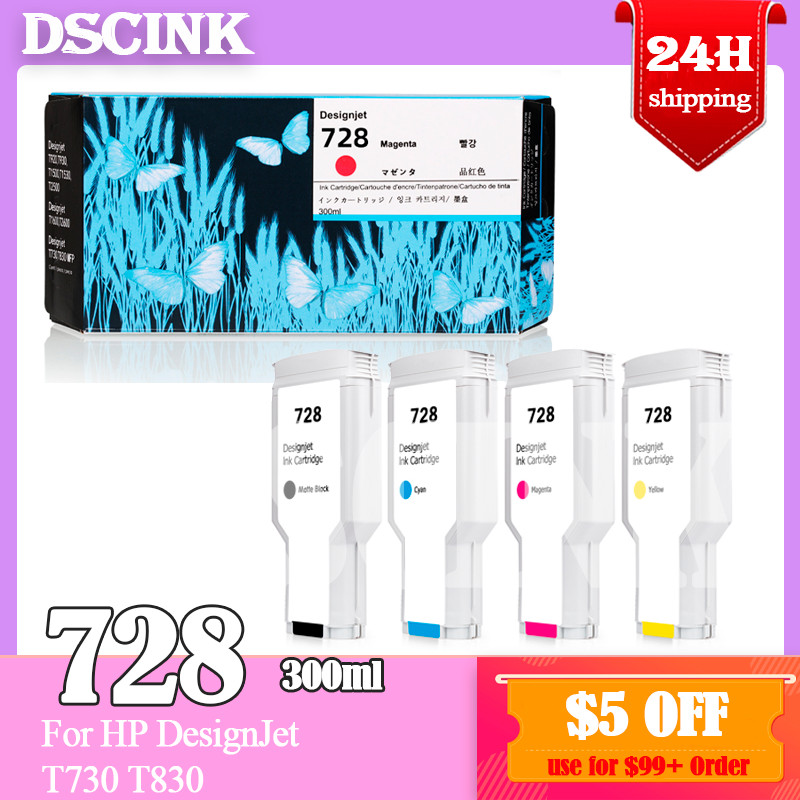 Jual 728 728XL Ink Cartridge Compatible For HP DesignJet T730 T830 ...