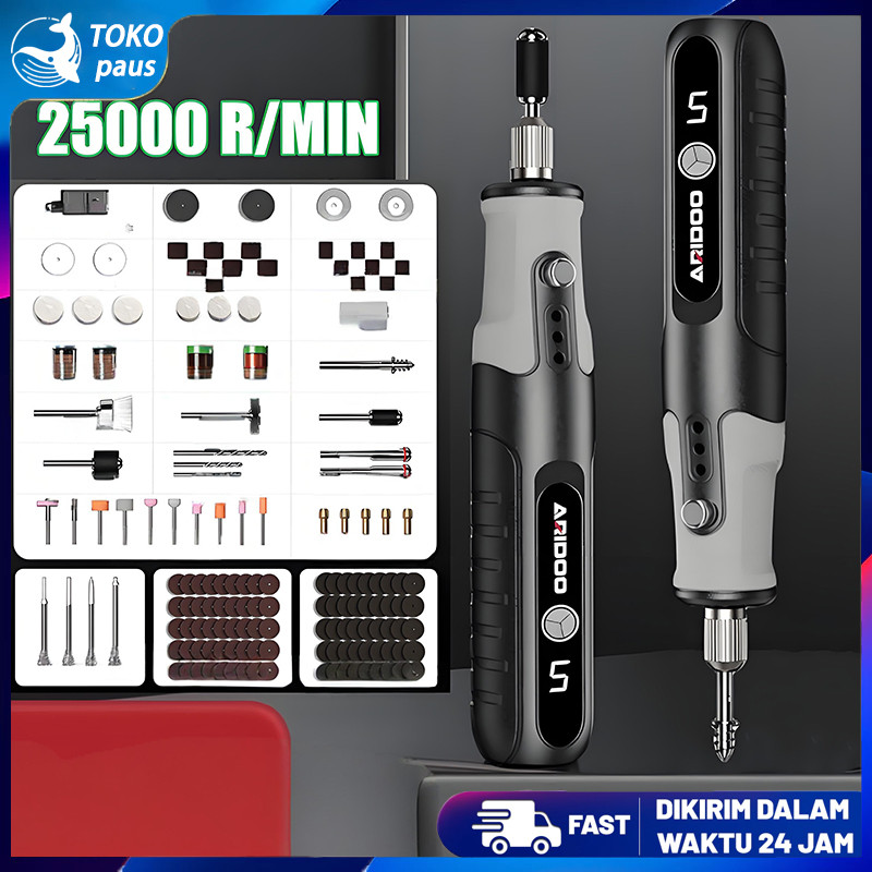 Jual Alat Ukir Kayu 18VF Mini Drill Electric / Grinder Gerinda Electrik ...