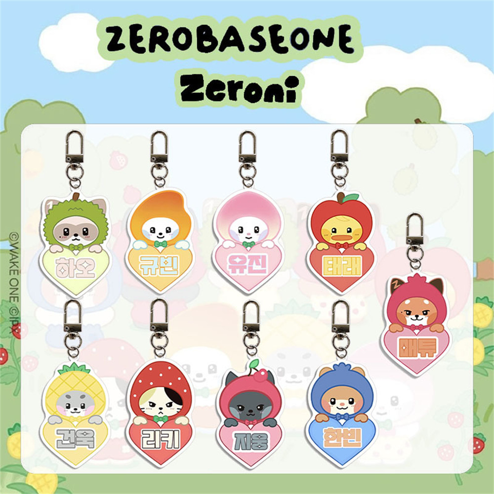 Jual KPOP ZB1 Zeroni Cartoon Keyring ZEROBASEONE Cute Animals Two-Sided ...