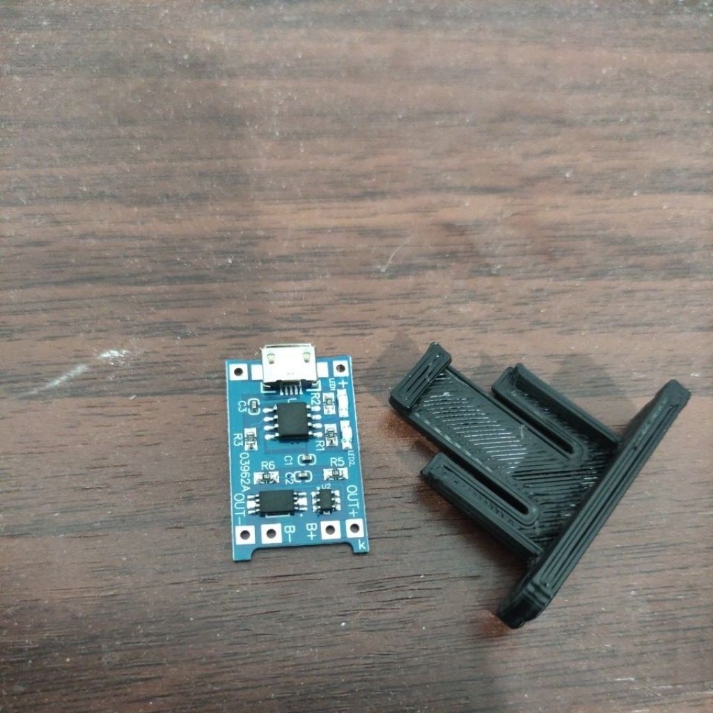 Jual Paket Modul TP4056 dan Dudukan Bracket Charger Cas Baterai Lithium ...
