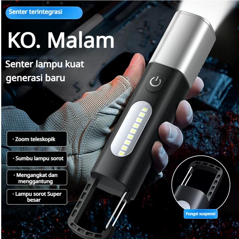 Jual Malam Senter LED Super Terang Multifungsi Tahan Air Portable IPX6 ...