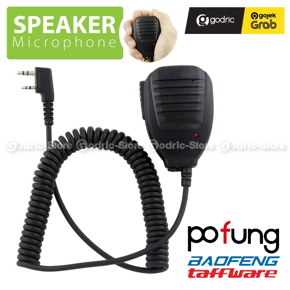 Jual Speaker Microphone for Extra Mic Walkie Talkie Pofung Baofeng UV5R ...