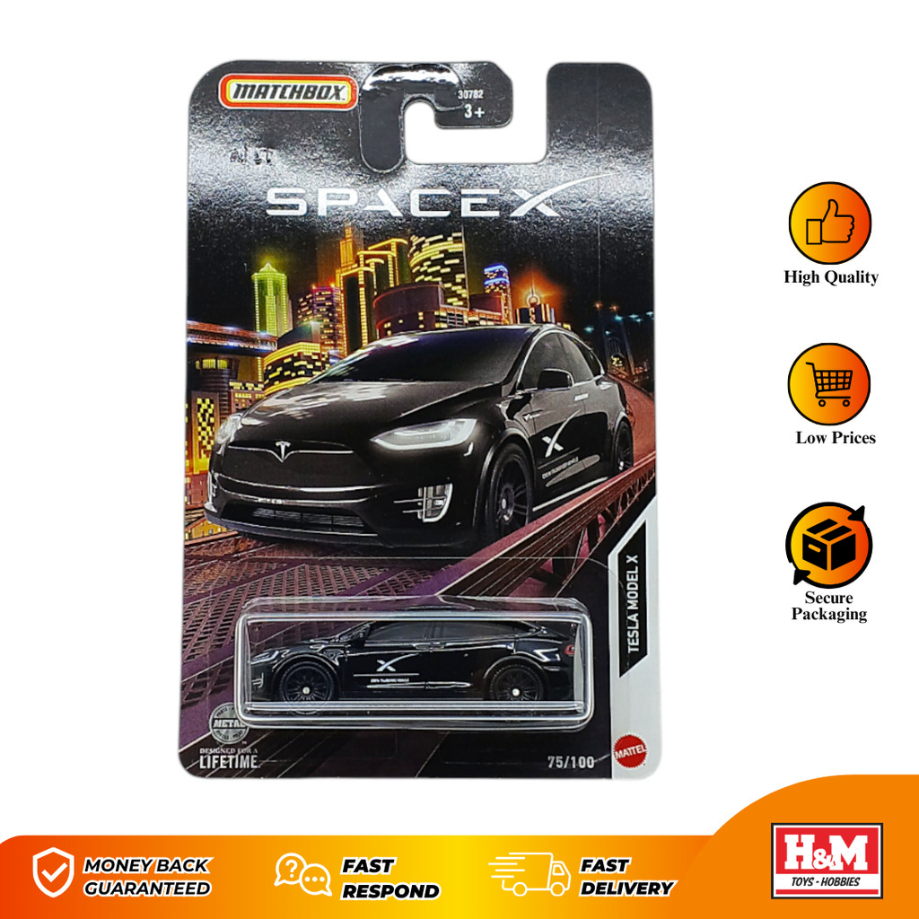 Jual Matchbox Tesla Model X SpaceX - 30782-93AM | Shopee Indonesia