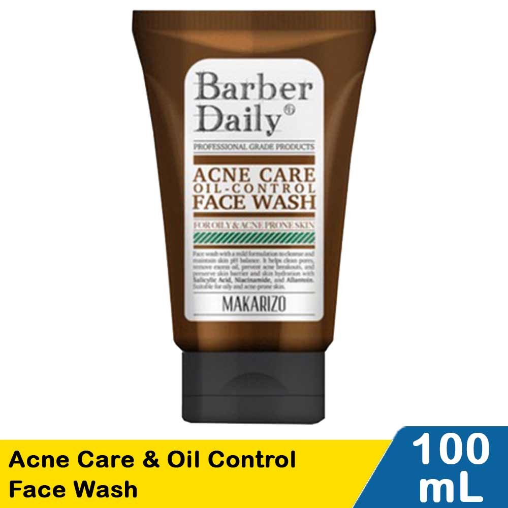 Jual BARBER DAILY ACNE CARE & OIL CONTROL FACE WASH 100mL | Shopee ...