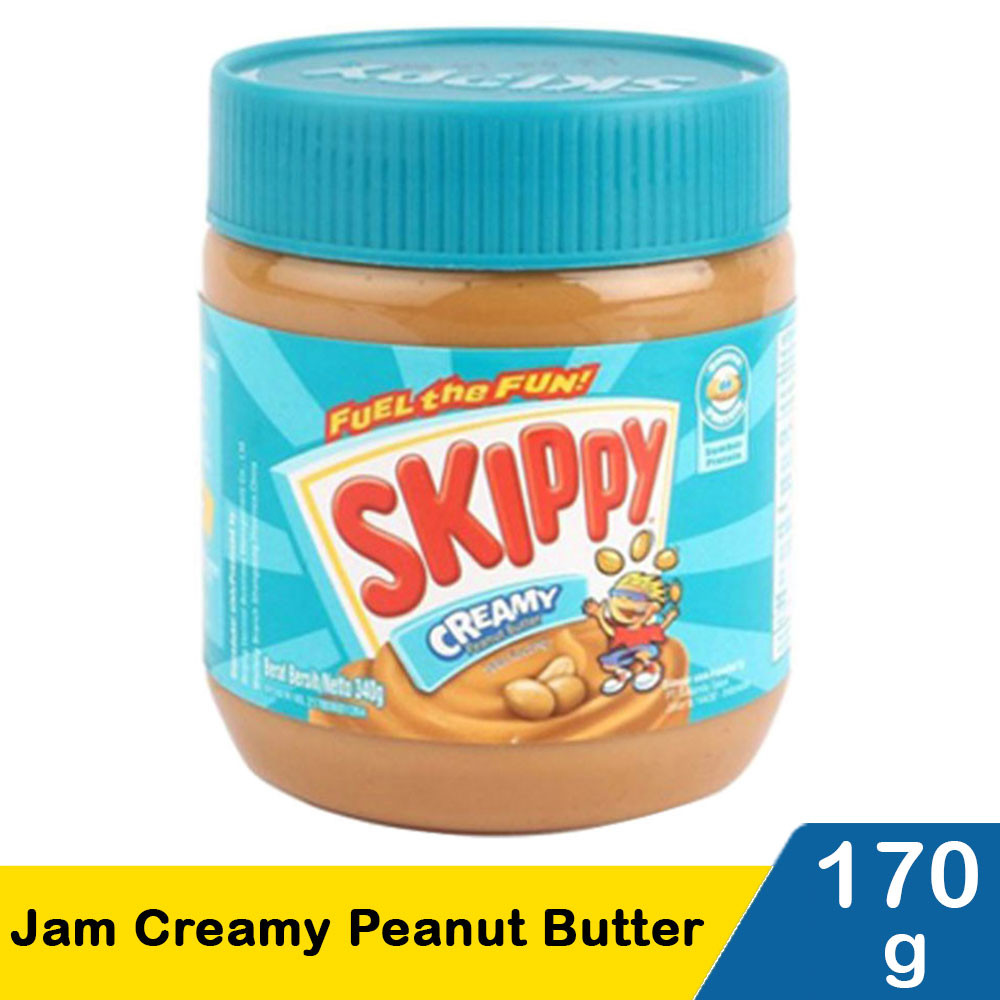 Jual SKIPPY JAM CREAMY PEANUT BUTTER 170g | Shopee Indonesia