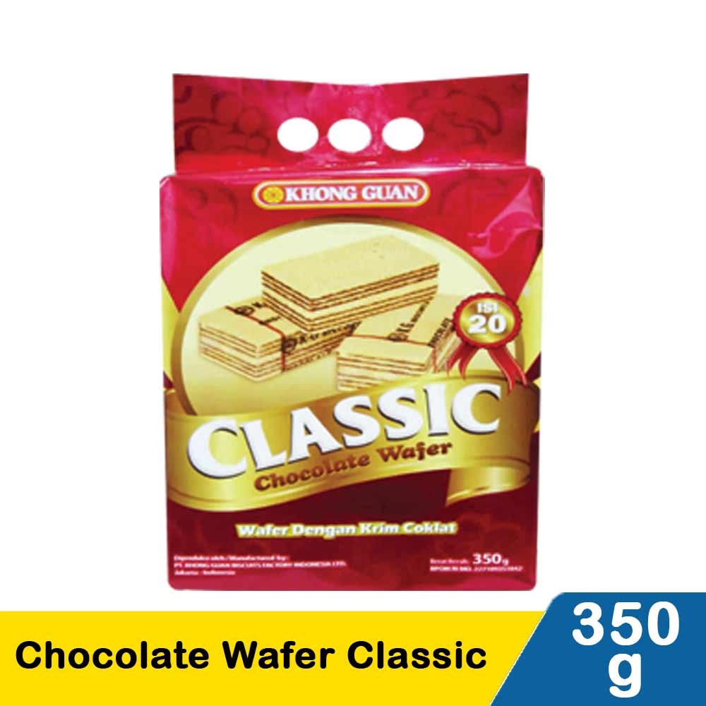 Jual KHONG GUAN CHOCOLATE WAFER CLASSIC 350g | Shopee Indonesia