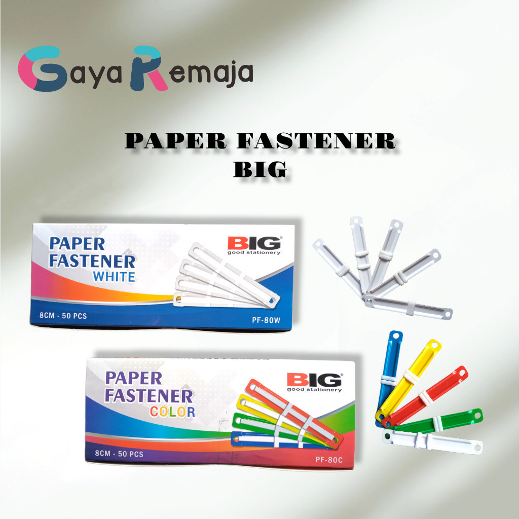 Jual (PACK) SERBA MURAH STAR || PAPER FASTENER big PLASTIK PF-80C PF ...