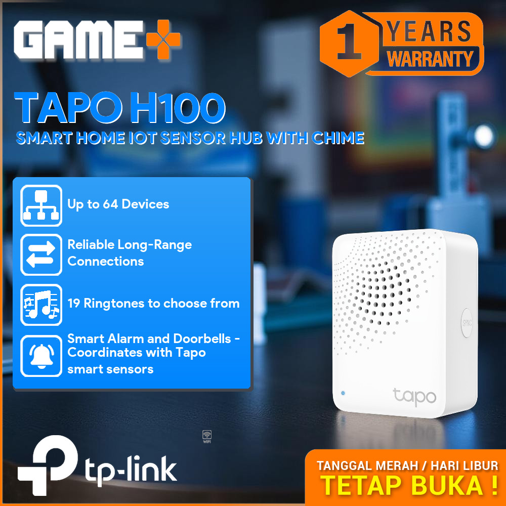 Jual TP-LINK TAPO H100 SMART HOME IOT SENSOR HUB WITH CHIME | Shopee Indonesia