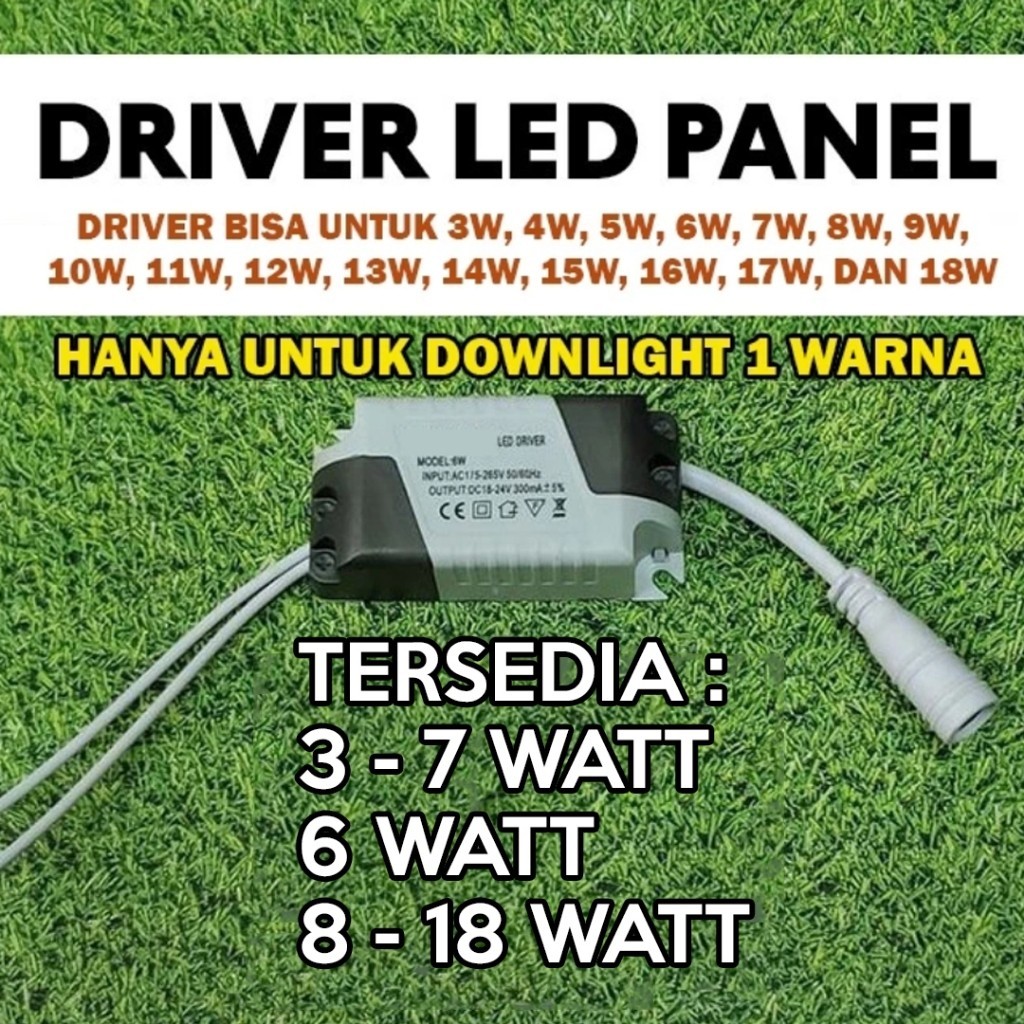 Jual Driver Adaptor Travo Trafo Downlight LED Panel led 3w 6w 8w 12w ...