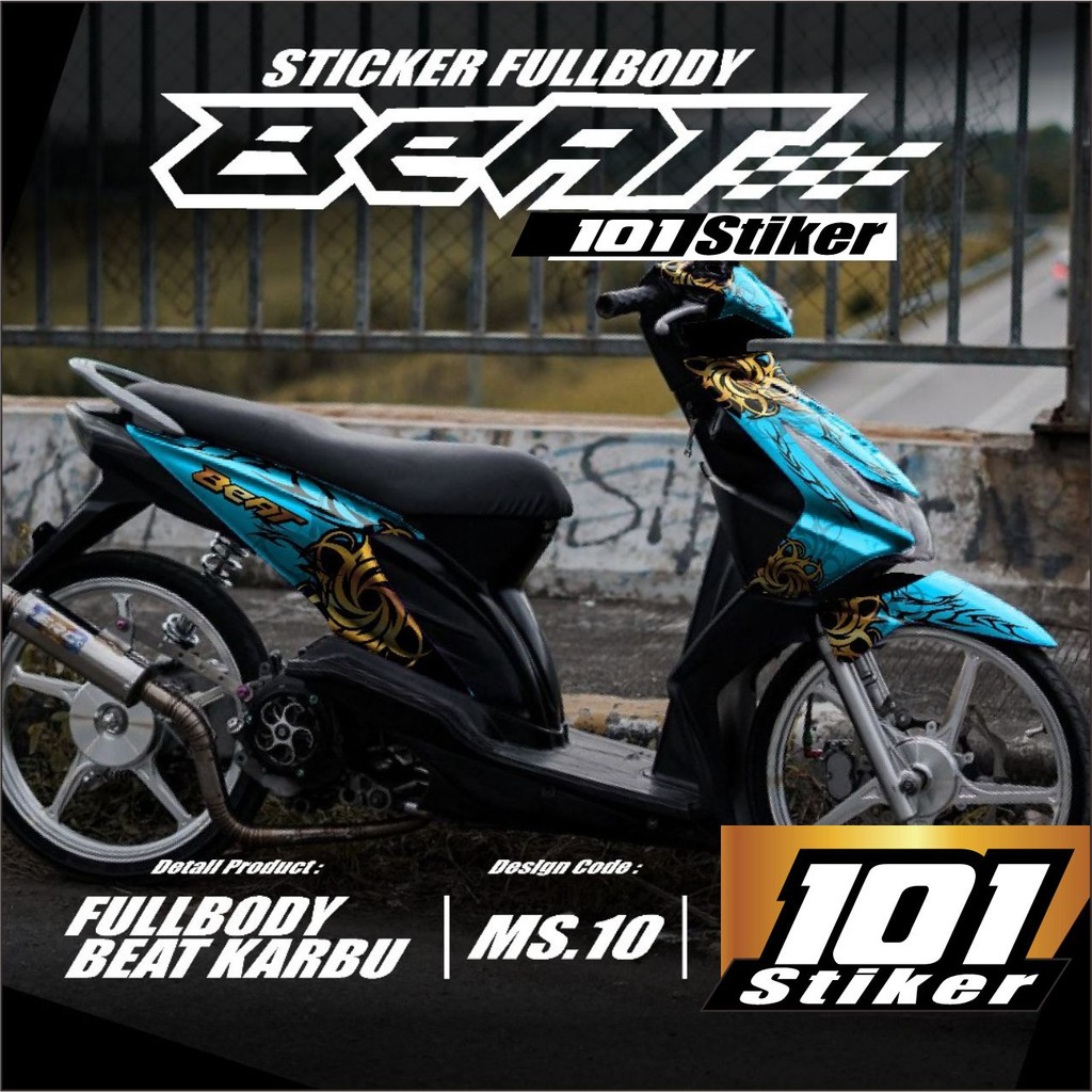 Jual Decal Stiker Full body Honda Beat Karbu 2008 2009 2010 2011 2012 ...