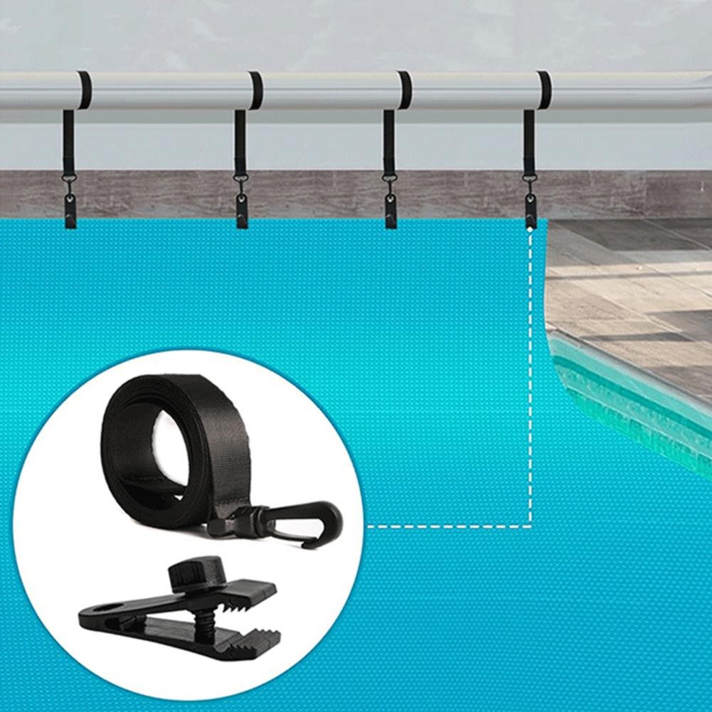 Jual Durable Nylon Pool Cover Clips Uv Resistant Pool Reel Winch Straps ...