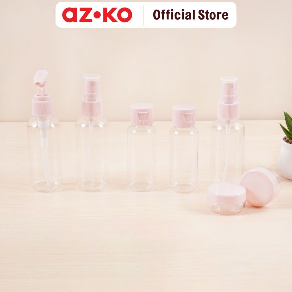 Jual AZKO Ataru Set 7 Pcs Botol Travel Capybara Transparan Tumbler ...