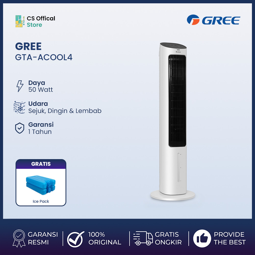 Jual GREE Tower Fan Air Cooler dengan Generator Anion Penyejuk ...