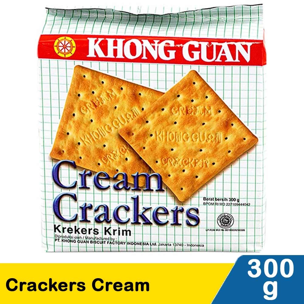 Jual KHONG GUAN CRACKERS CREAM (NEW) 300/350g | Shopee Indonesia