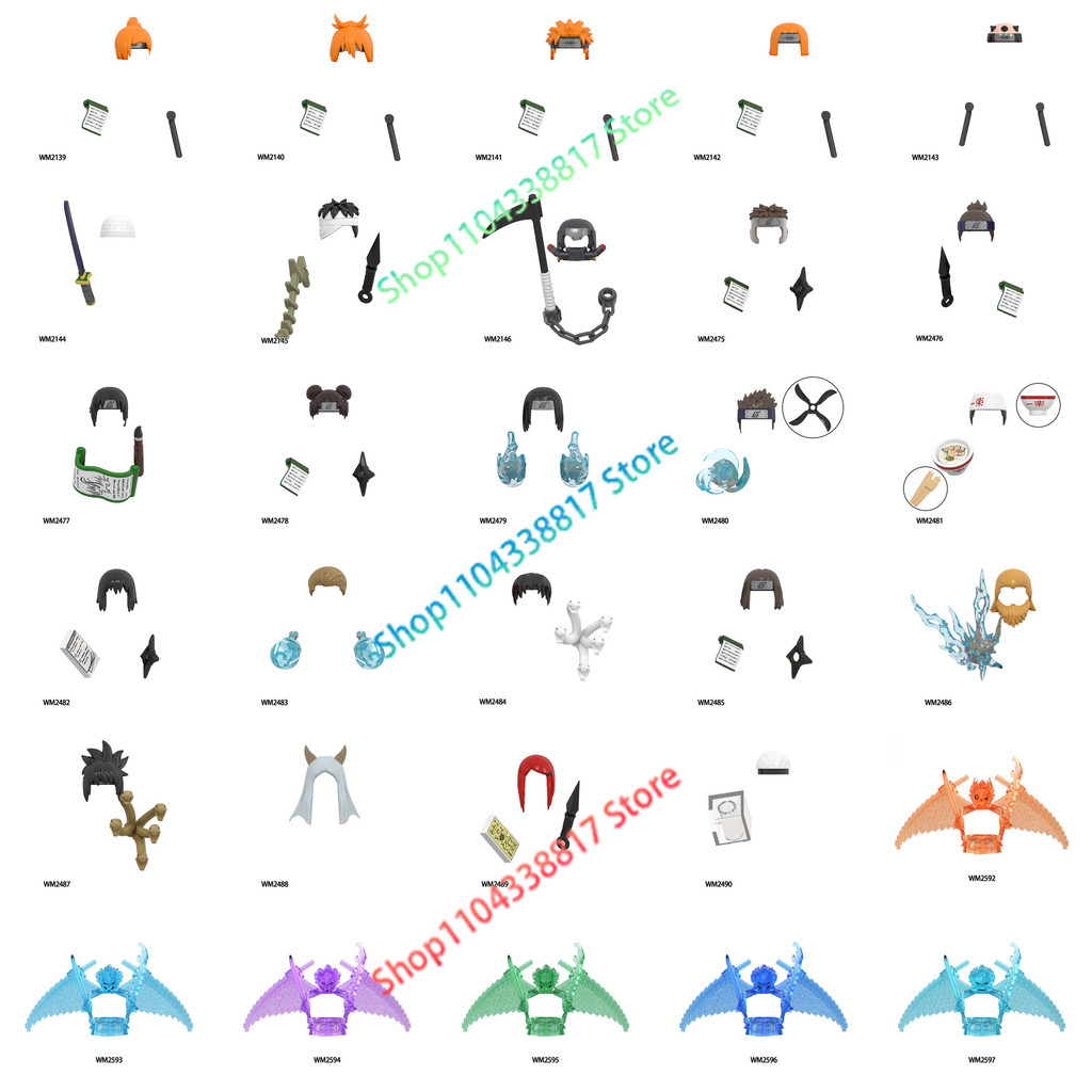 Jual WM Blocks WM6112 WM6153 WM6154 WM6167 Susanoo Akatsuki Konohamaru ...