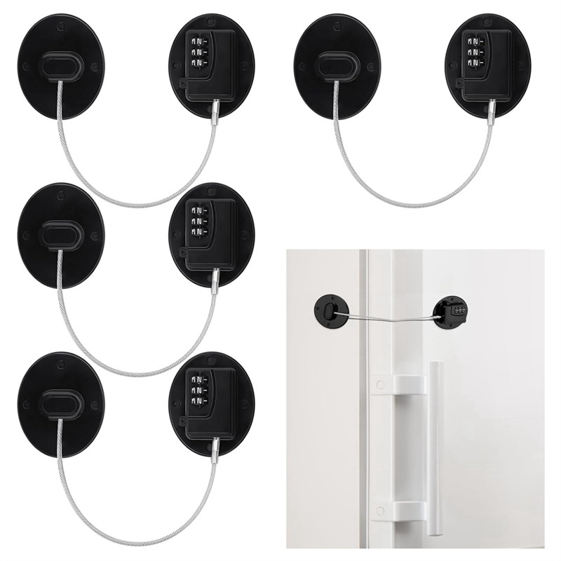 Jual Refrigerator Lock Child Safety Combination Lock Child Proof ...