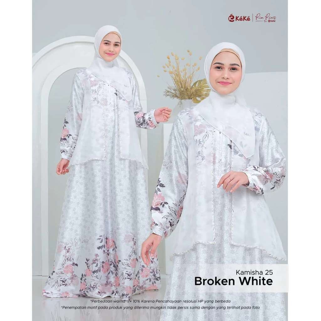 Jual KEKE GAMIS DEWASA KAMISHA 25 BROKEN WHITE | Shopee Indonesia