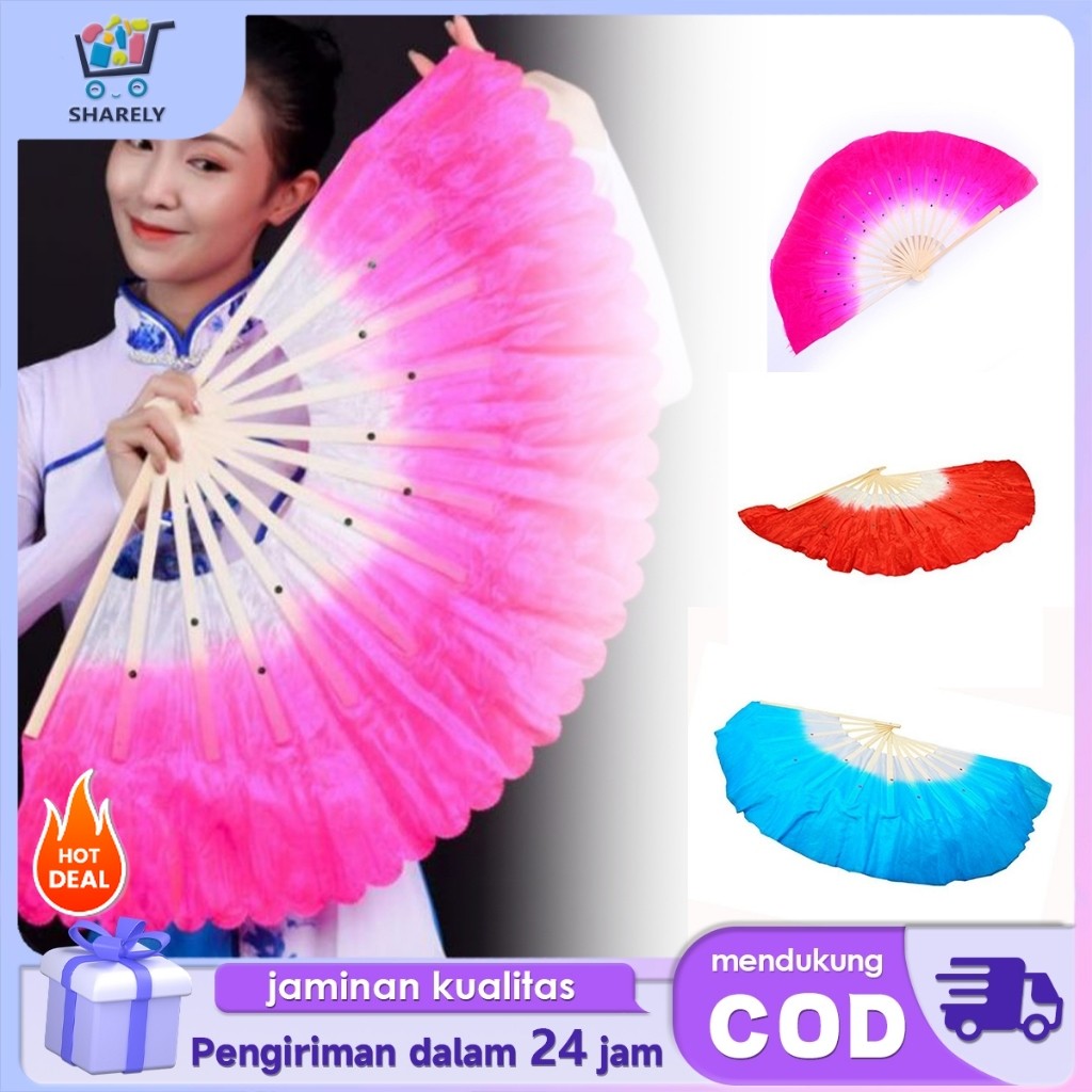 Jual Kipas Menari Rumbai Kipas Dekorasi Kipas Tari Warna Sutra Kipas ...