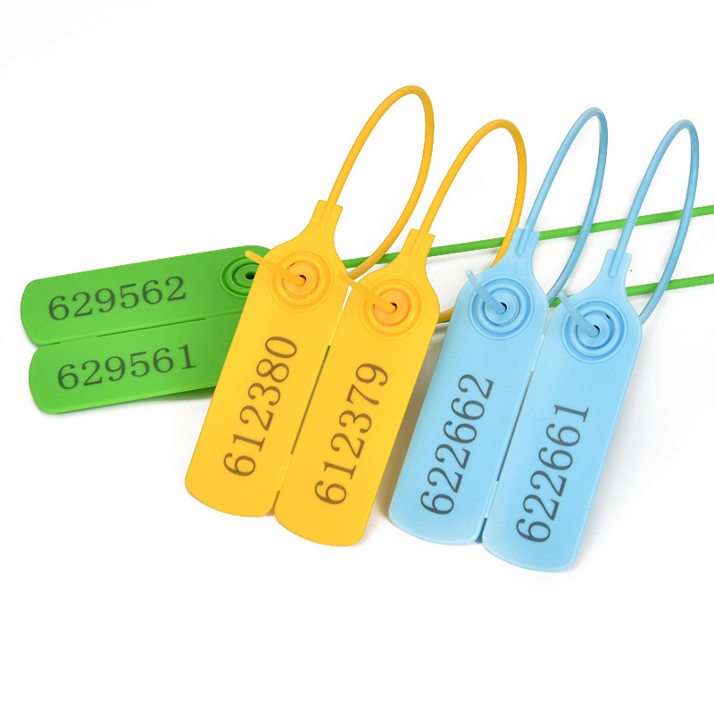 Jual Plastic Tags Custom Security Seals Tamper Proof Numbered Label for ...