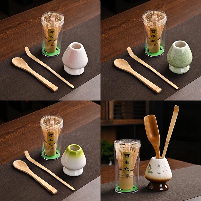 Jual Set Matcha Jepang 4in1 – Chasen Whisk Bambu, Chashaku Scoop ...